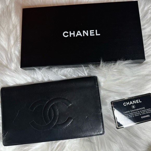 CHANEL | Bags | Chanel Long Wallet Check Book | Poshmark